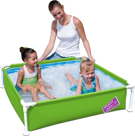 Bestway kinderzwembad My First Frame Pool vierkant 122 x 122 x 30,5 cm ...