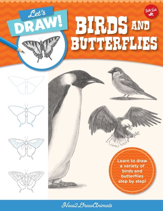 Let's Draw - Let's Draw Birds & Butterflies (ebook), How2drawanimals ...