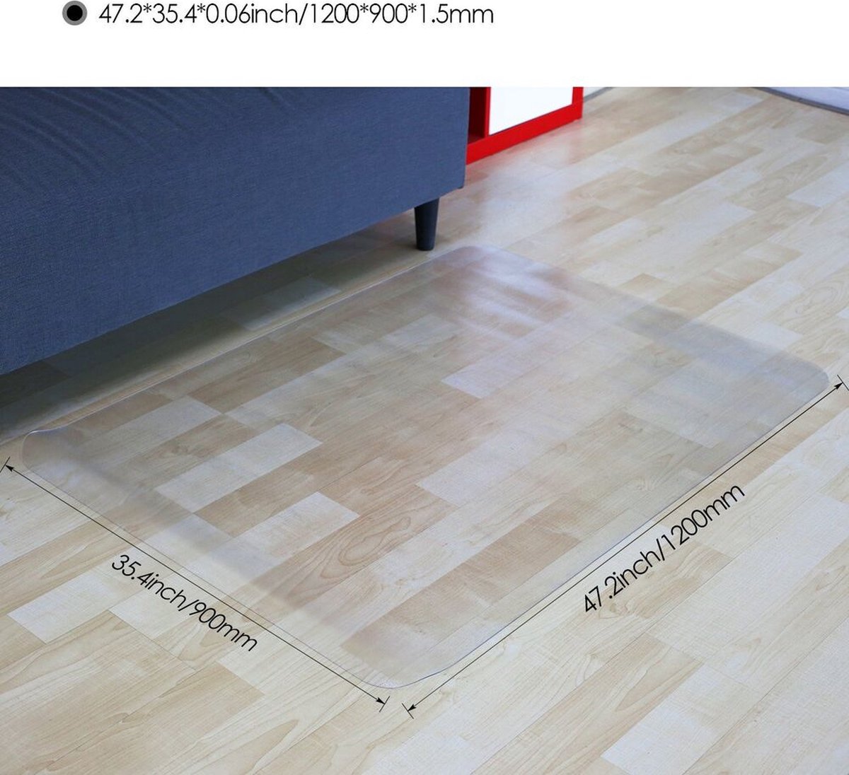 Stoelonderdeel-Vloer Bescherming Mat Vloer Bureaustoel Mat Meubels ...