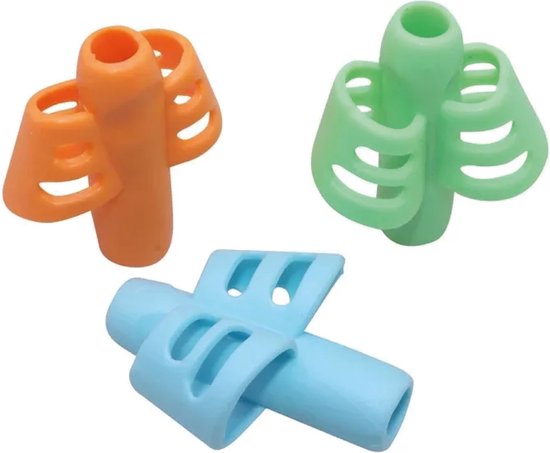 Premium Vingergrip Schrijfhulp - Oranje | Geschikt voor Potlood en Pen ...
