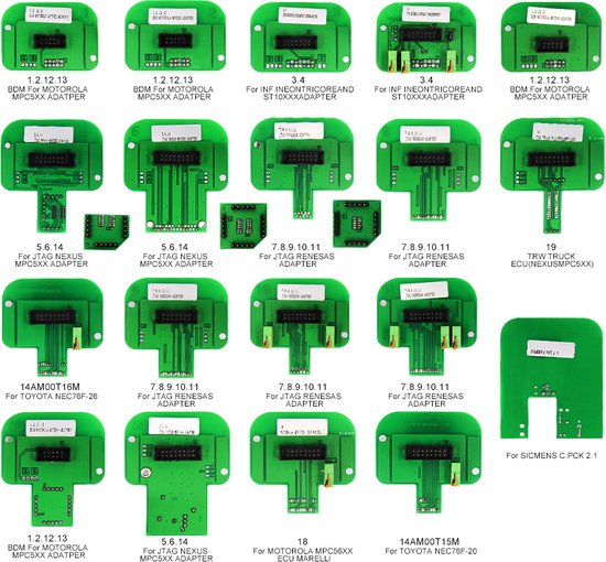 Volledige Set BDM-adapters Probe BDM Adapters Voor Auto Ecu ...