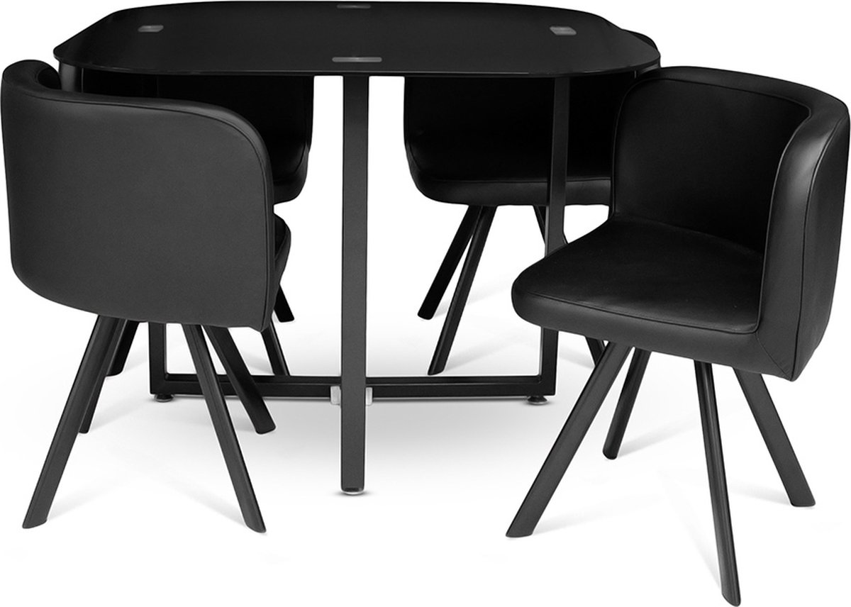 Milton & Oldbrook Eetkamerset 5-delig Sofia - Eettafel Met 4 Stoelen ...