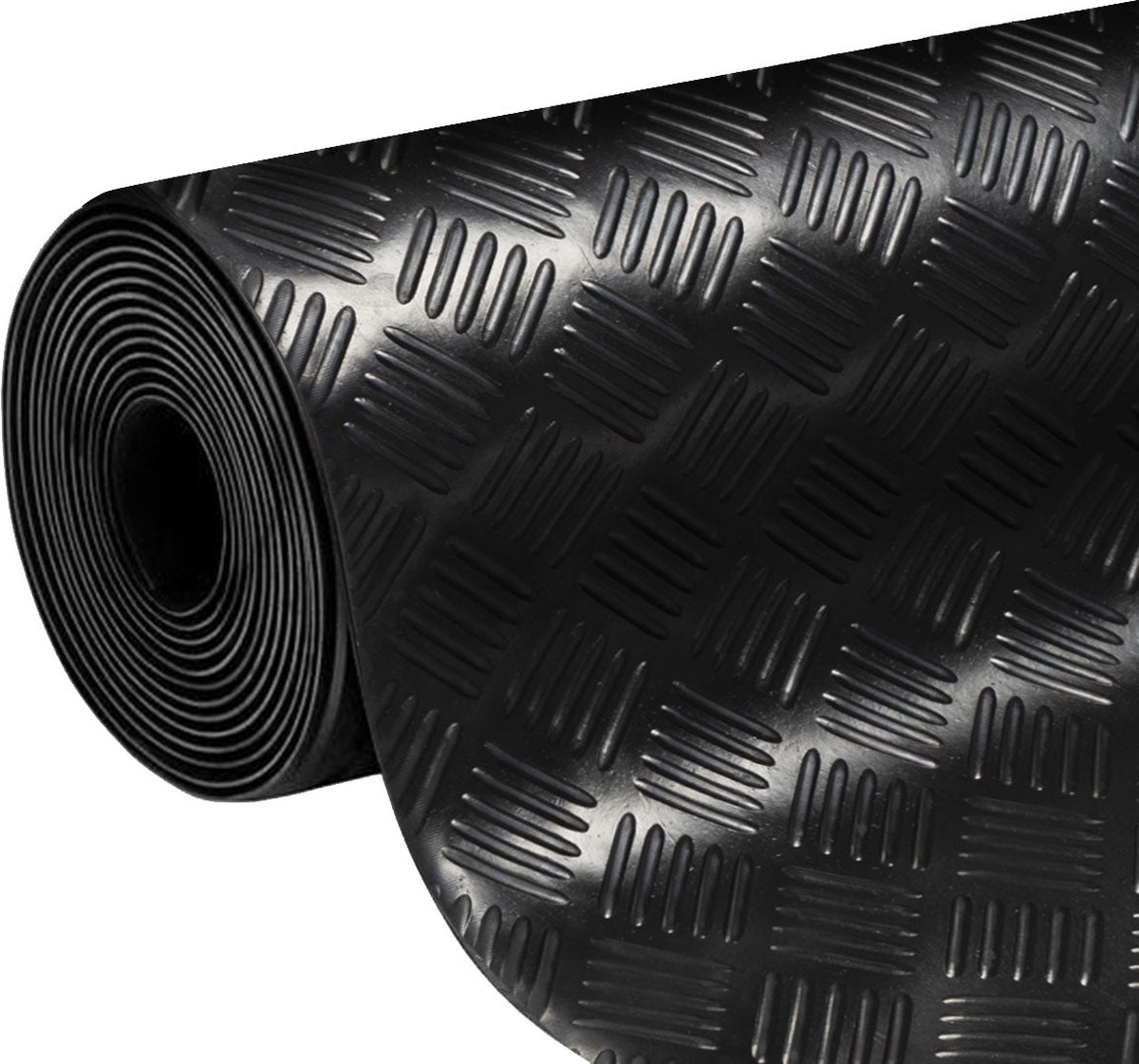 etm Rubber loper - Rubbermat - Karo - 3 mm - 100 x 100 cm | bol.com
