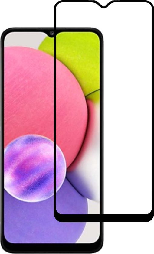 Smartphonica Samsung Galaxy A03s full cover tempered glass screenprotector van gehard... | bol