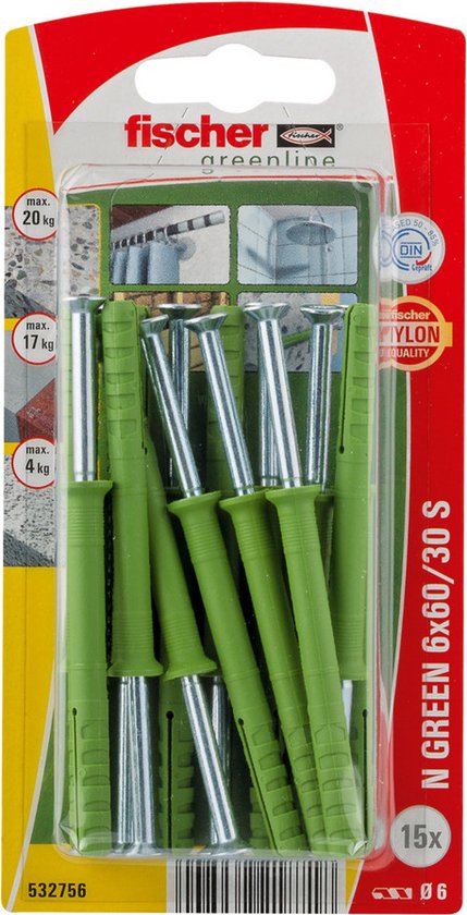 Fischer Nagelplug Green | bol