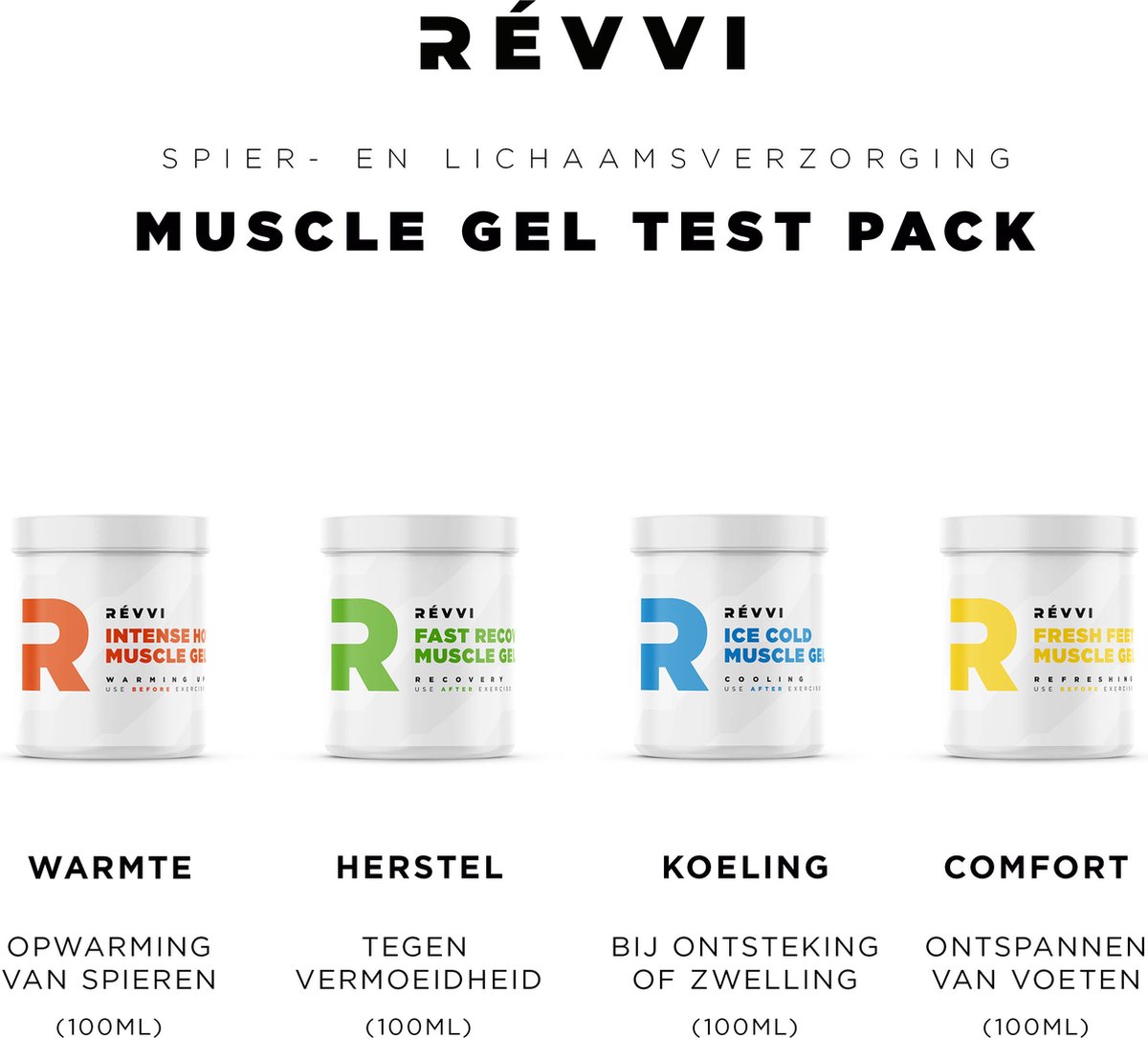 Révvi - Muscle Gel Test Pack | Spier- en lichaamsverzorging | bol.com