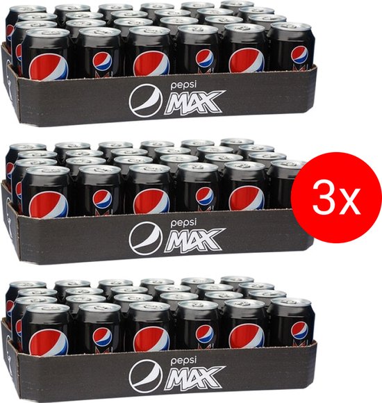 Pepsi Max Triple Pack - 72 x 330 ml | bol