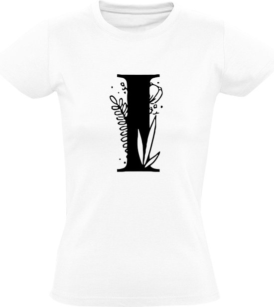 Letter I Dames T-shirt | Hoofdletter I | Alfabet | bol.com