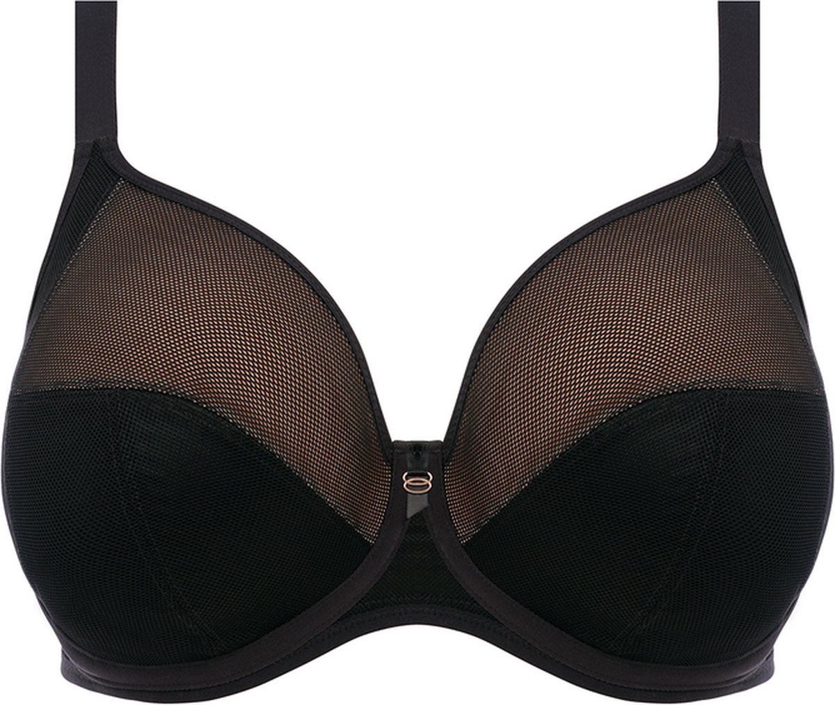 Elomi - Elomi Kintai Plunge BH - maat 100I - Zwart - Met beugel - Dames ...