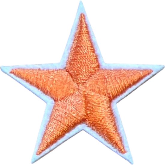 Ster Sterretje Strijk Embleem Patch Oranje 4.2 cm / 4.2 cm / Oranje ...
