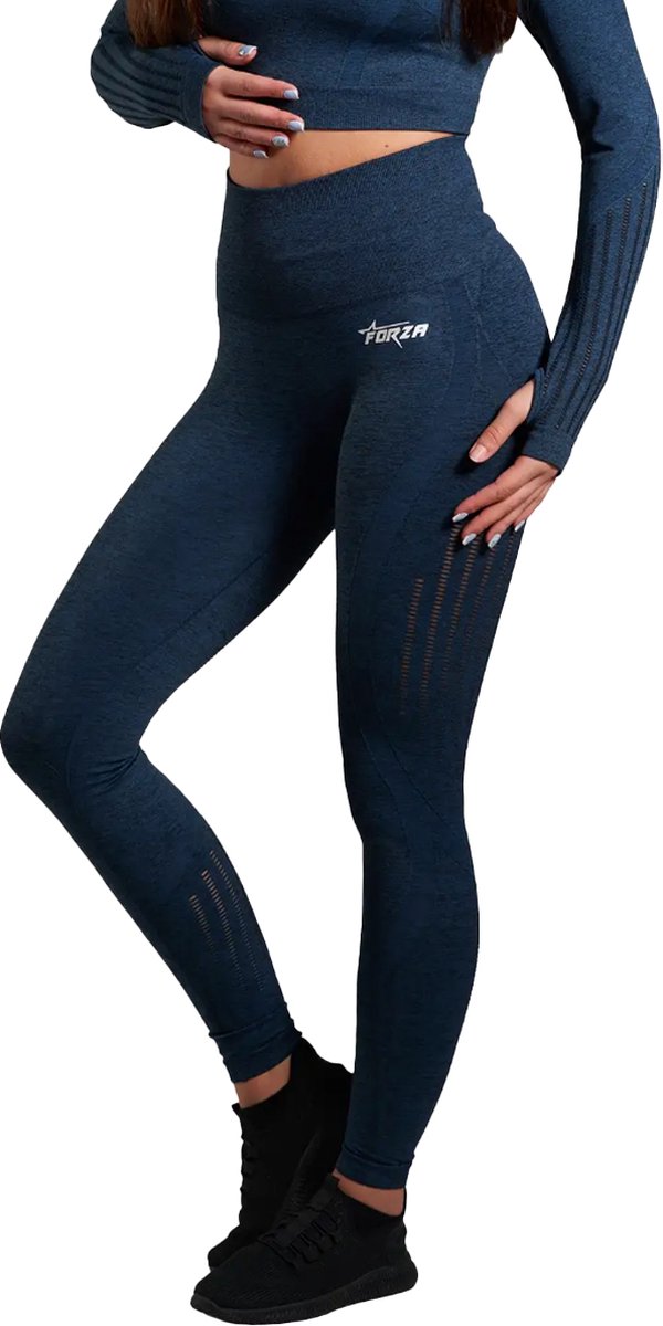 Forza fighting high wasted legging in de kleur blauw. | bol.com