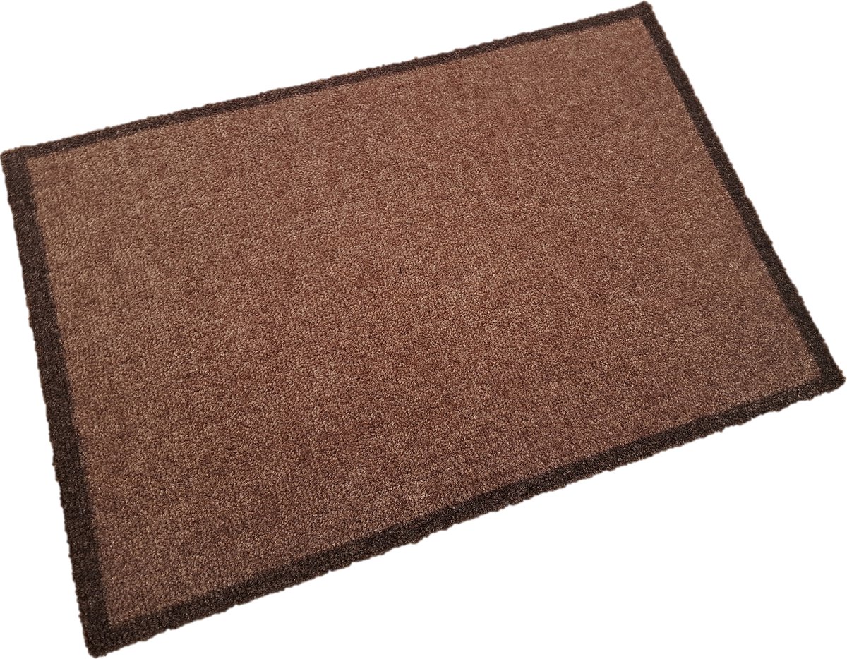 Ikado Bruine ecologische droogloopmat 67 x 90 cm | bol.com