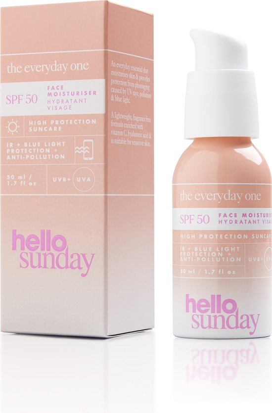 Hello Sunday The Everyday One Face Moisturiser Spf50 50 Ml | bol.com