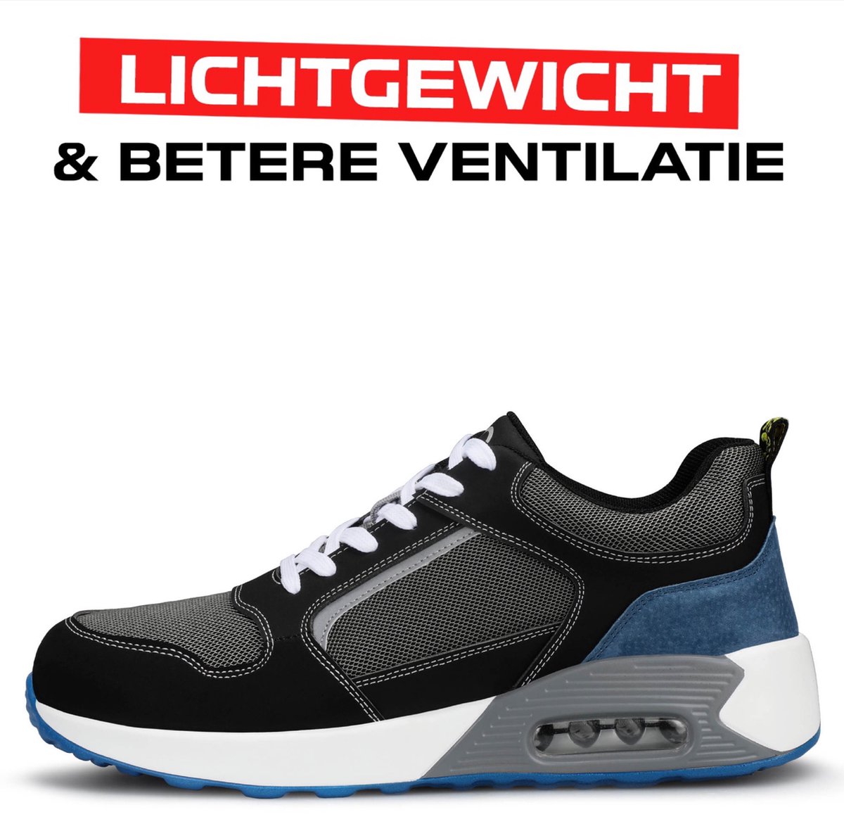 JMKA Veiligheidsschoenen- werkschoenen- werkschoenen heren ...