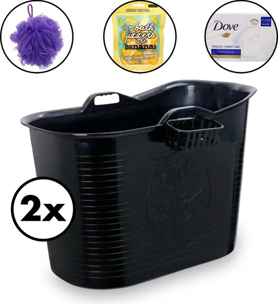 Zitbad voor Volwassenen – 2 Pack – 200L – Bath Bucket – Met Bruisballen ...