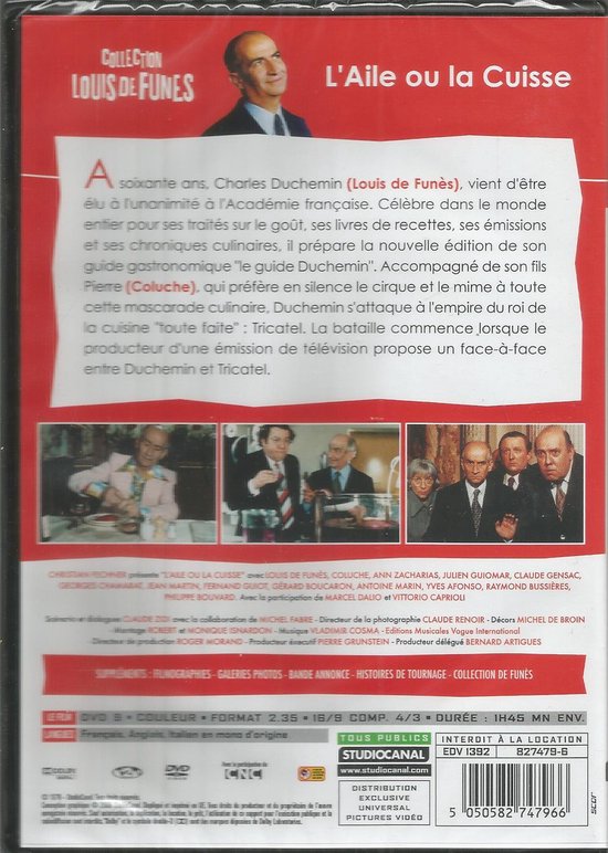 l'aile ou la cuisse ( collection louis de funes ) ( import ) (Dvd ...