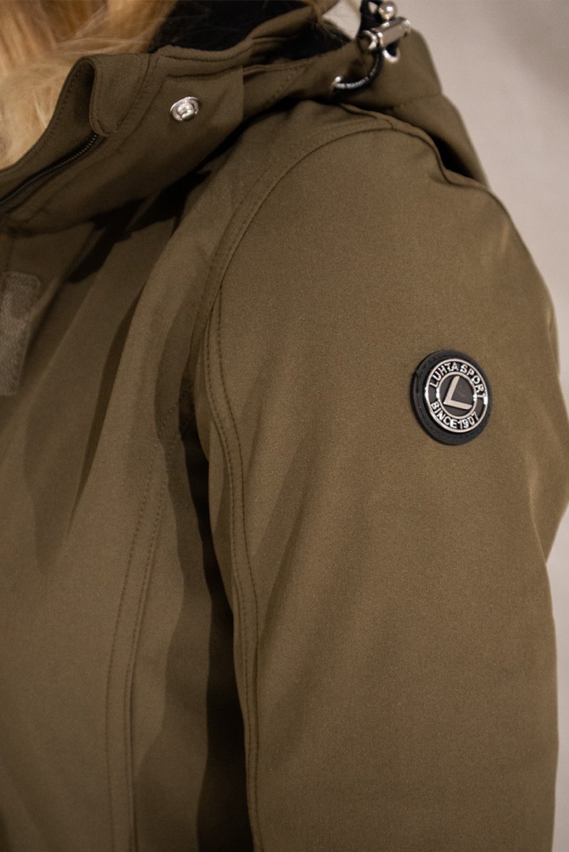 Luhta Iloniemi softshell winterjas dames groen | bol.com