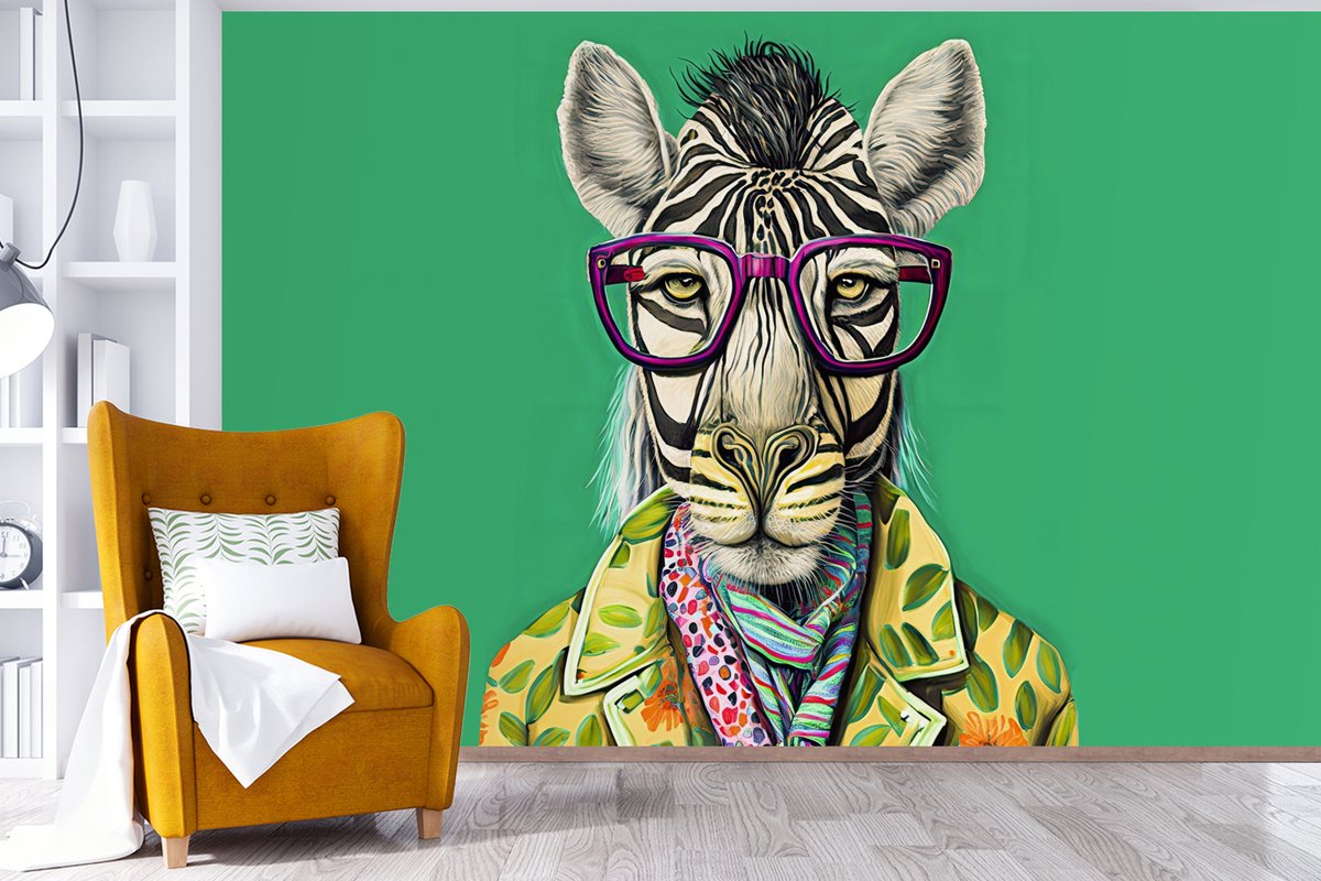 Zebra - Bril - Hippie - Bloemen - Dieren | bol.com