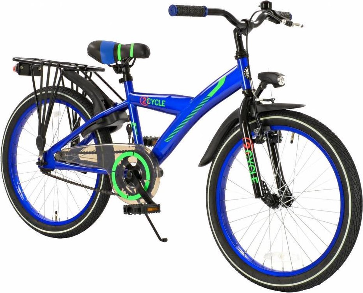 2Cycle Ronin Kinderfiets - 20 inch - Blauw - Jongensfiets | bol.com