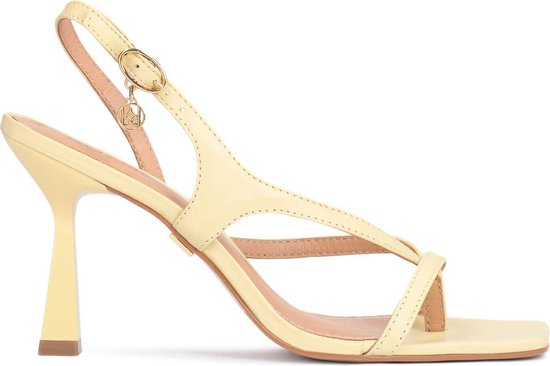 Bengele leren japanse sandalen op een hak | bol.com