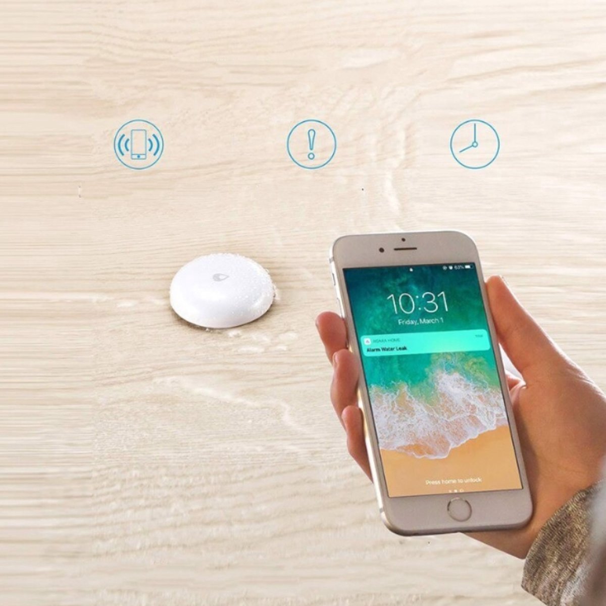 WiFi Waterlekkage Sensor - Met App - Watermelder - Watersensor ...