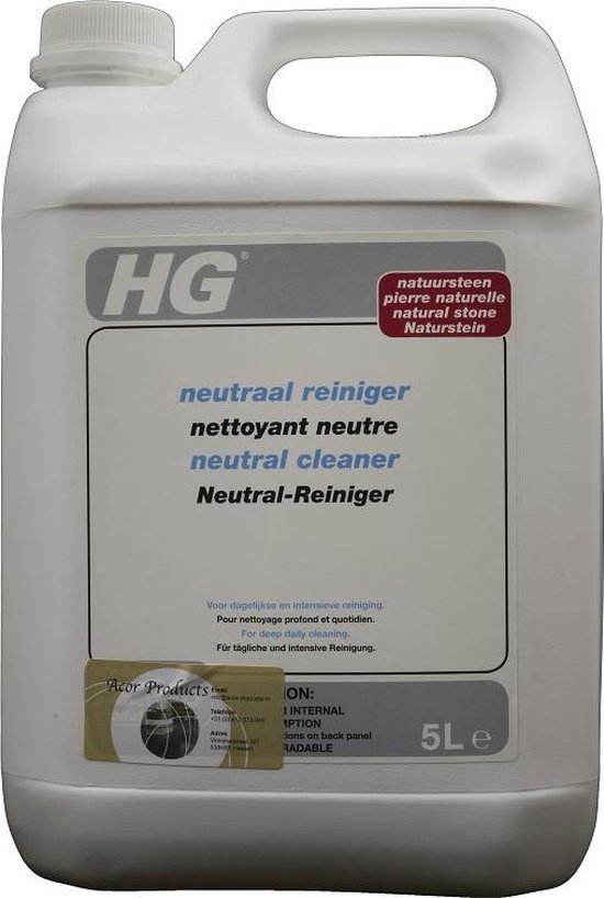 HG natuursteen neutraal reiniger (product 46) 5L | bol
