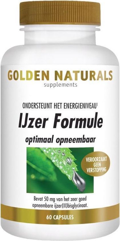 Golden Naturals IJzer Formule (60 veganistische capsules) | bol.com