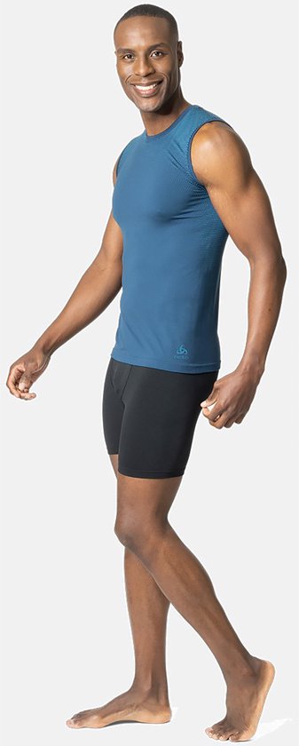 Odlo Performance Light Eco - Blue wing teal-saxony blue - Maat Herren ...