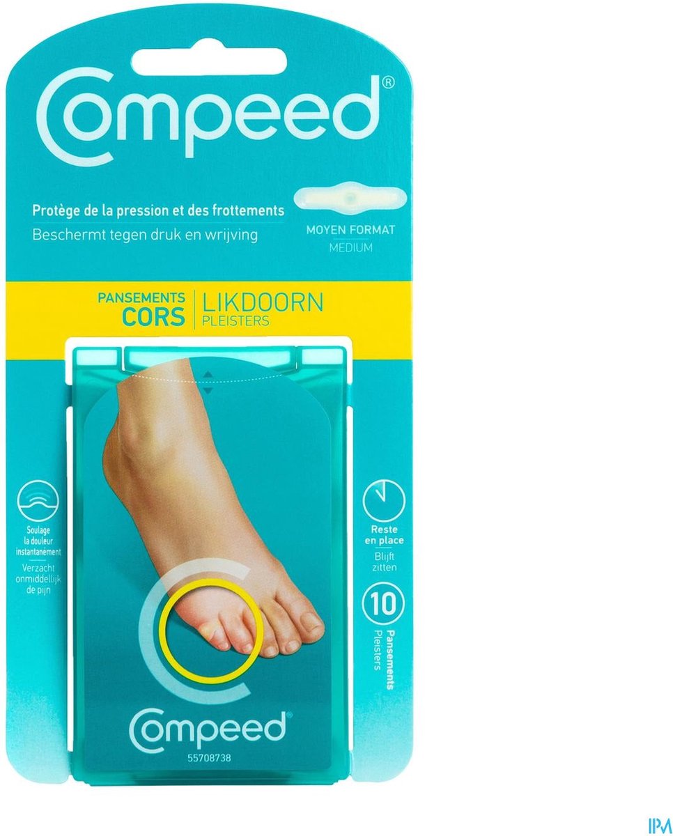 Compeed Pleister Likdoorn Medium 10 stuks | bol