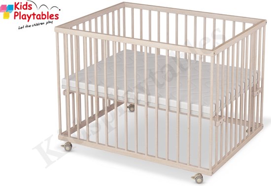 SÄMANN® Baby Box Premium 75x100 Naturel met matras en in hoogte ...