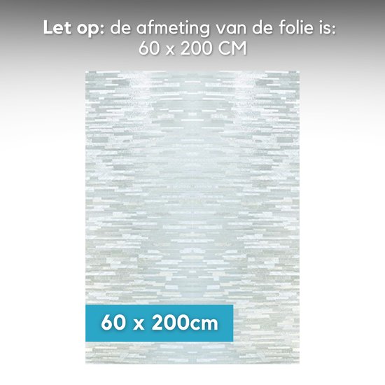 HCH Anti Inkijk Raamfolie - 60 x 200cm - Privacybescherming - Statisch ...