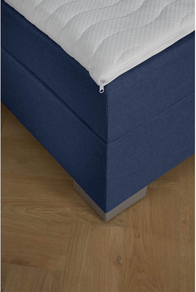 Boxspring Milano - 160x200 - Blauw - met gratis topper! | bol.com