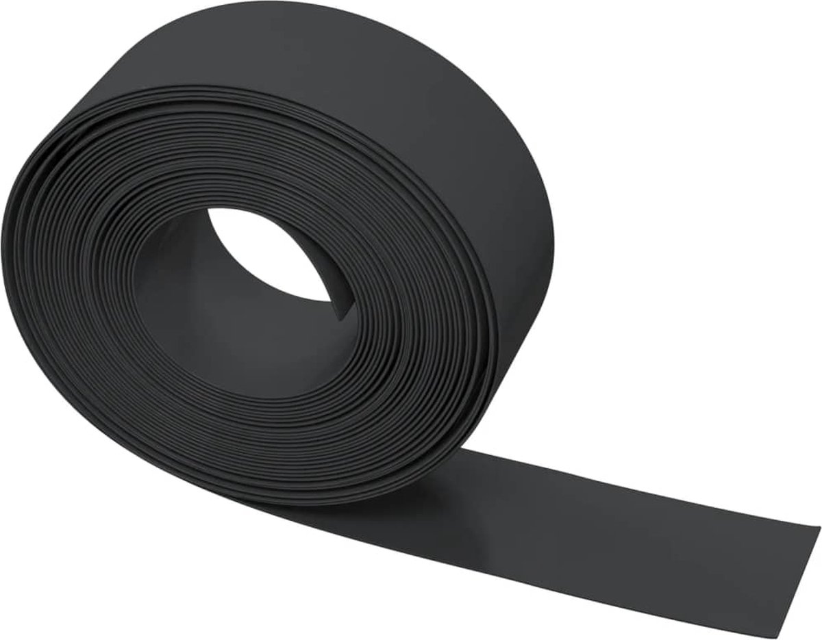 vidaXL Tuinranden 4 st 10 m 20 cm polyetheen zwart | bol.com