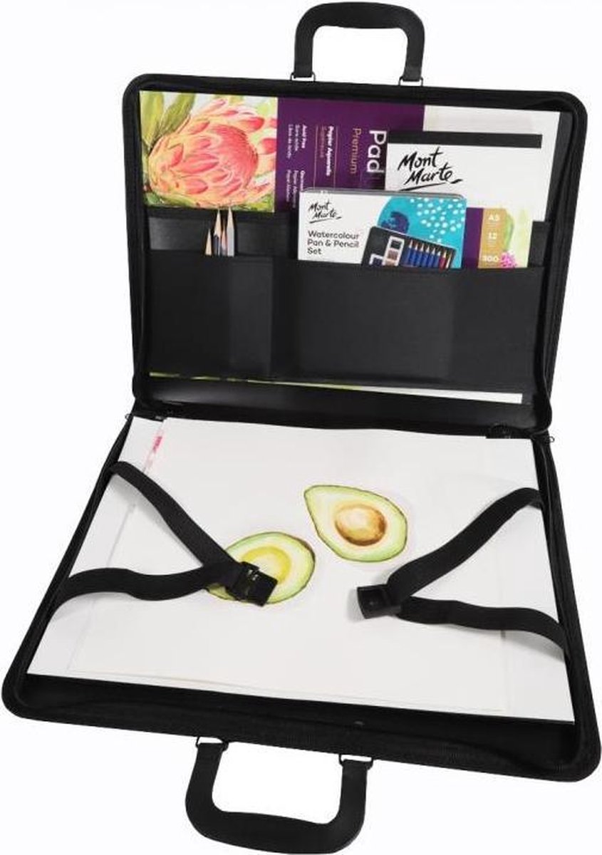 Mont Marte® Portfoliomap A3 - Tekenmap met Handvat - A3 | bol.com