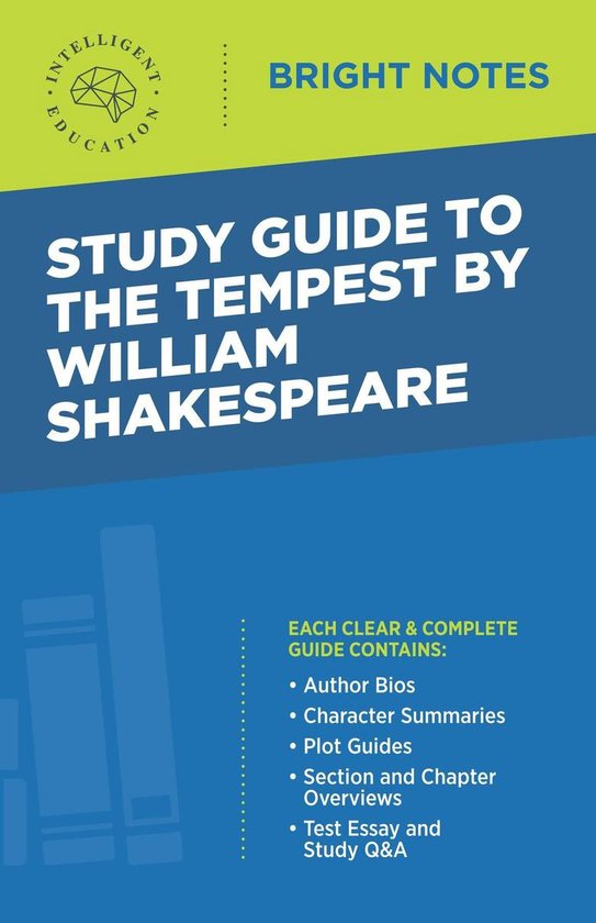 Bright Notes - Study Guide to The Tempest by William Shakespeare (ebook ...