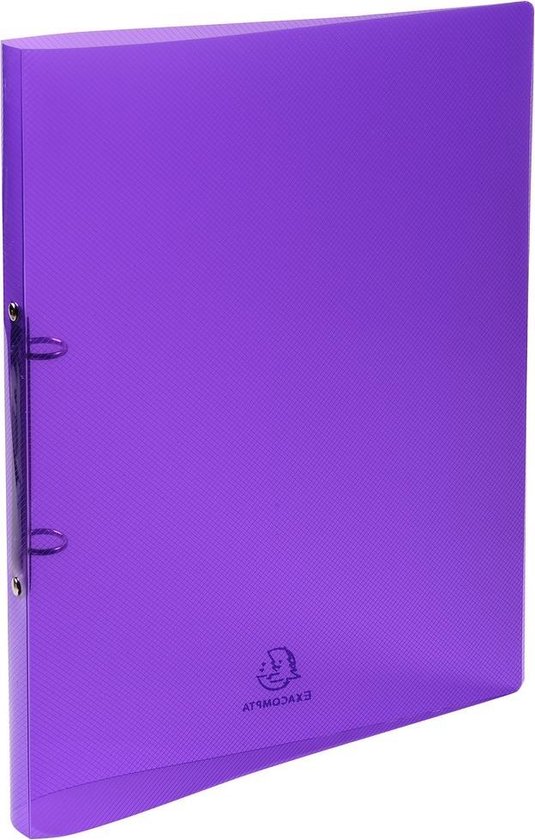 20x Crystal PP Ringmap met 2 ringen van 15 mm - A4, Purper | bol.com