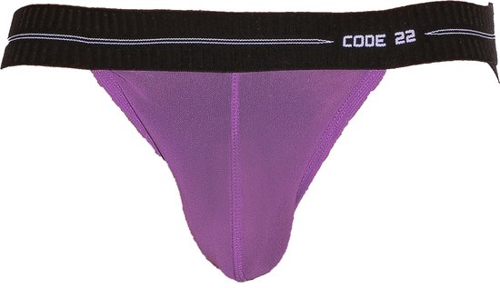 CODE 22 Sheer Mesh Jockstrap Grape - MAAT L - Heren Ondergoed - Jockstrap voor Man -... | bol
