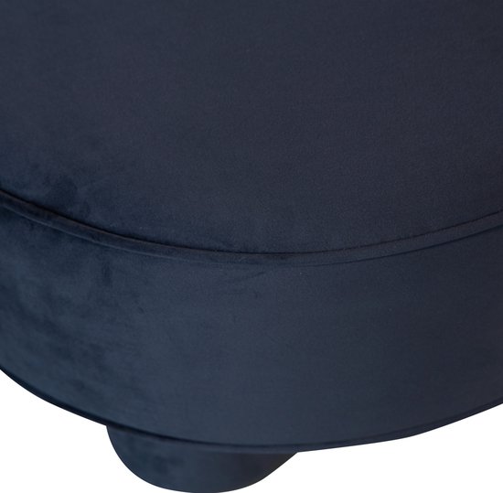 WOOOD Bodi Poef - Velvet - Inkt - 37x60x60 | bol