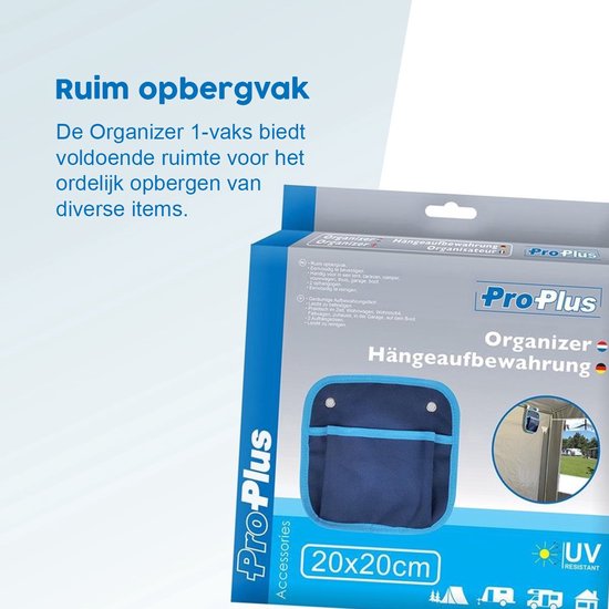 ProPlus Camping Organizer - 20 x 20 cm - Wandorganizer - Muurorganizer ...