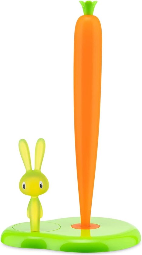 Keukenrolhouder van thermoplastisch hars groen BUNNY CARROT 202 x 16 x ...