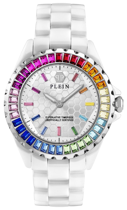 Philipp Plein Plein Heaven PWPPA0124 Horloge - Keramiek - Wit - Ø 38 mm ...