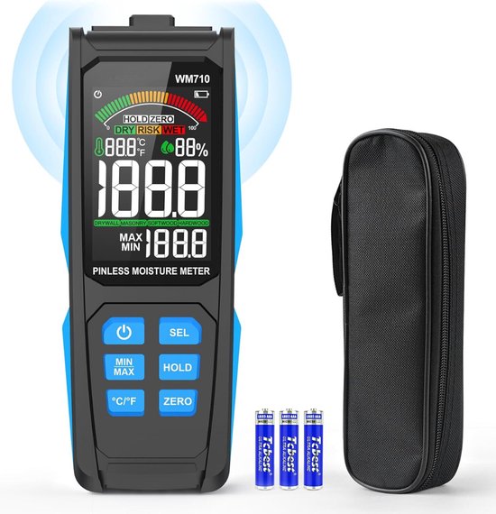 Vochtmeter Muren - Vochtmeter - Accuraat - Multifunctioneel | bol