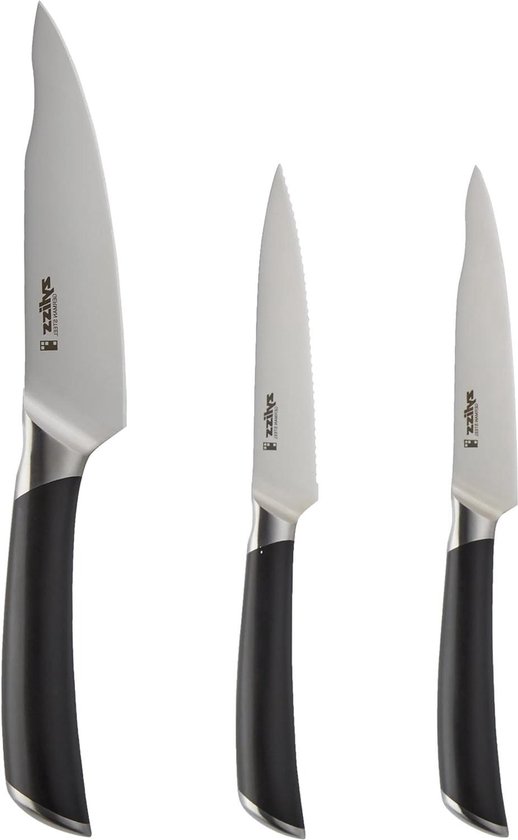 Comfort Pro 3-Delige Messenset - Duits Roestvrij Staal - Zwart Handvat ...