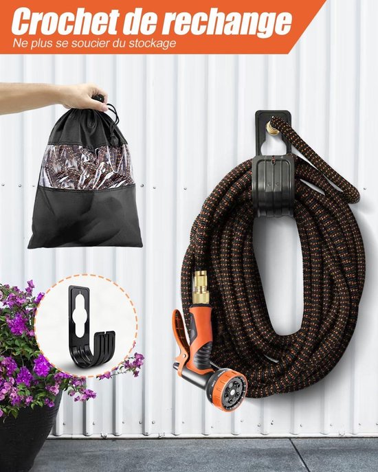 Flexibele Waterslang 150FT-45M met Sproeikop en Latexkern - No-Knik ...