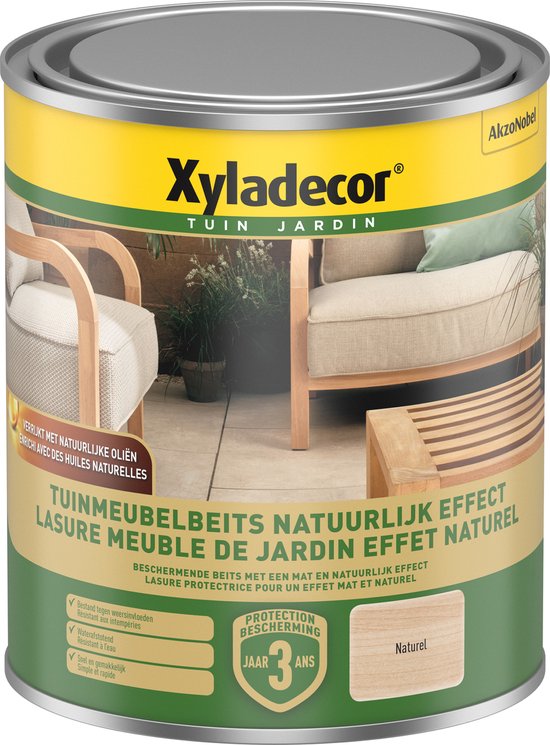 Xyladecor - Tuinmeubelbeits Natuurlijk Effect - Naturel - 0,75 L | bol