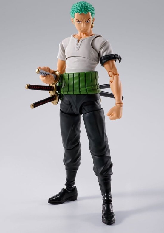 Bandai Tamashii Nations One Piece S.H.Figuarts Action Figure Roronoa Zoro Romance Dawn... | bol