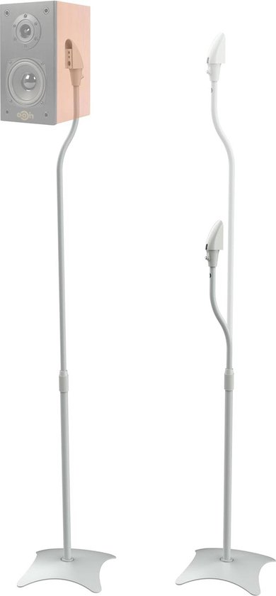 Universal Speaker Stand Height Adjustable Box Stand - Set of 2 - Cable ...