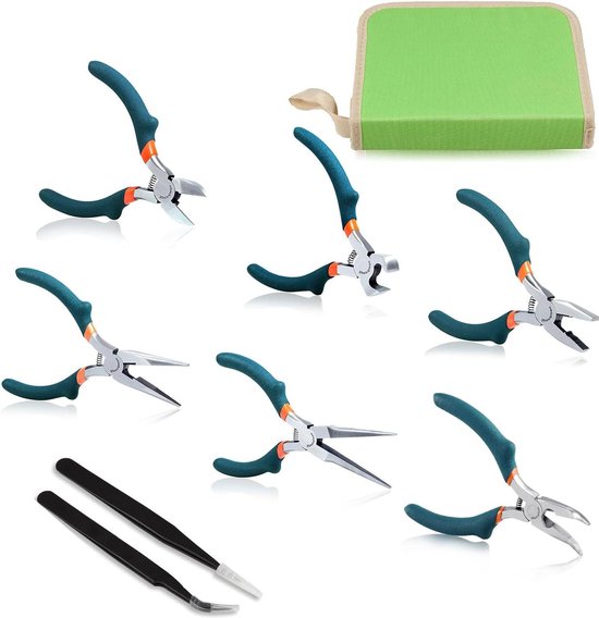 Mini Tangen Set - Diagonale Tang - Gebogen Neus Tang - End Snijtang ...