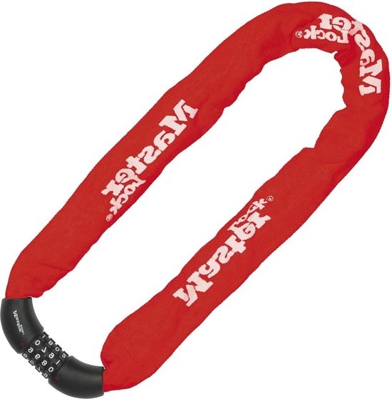 Master Lock Fietsketting 90 cm Ketting - Rood - voor Stadsfiets ...