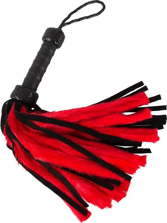 ZADO – Volumineuze Flogger Zweep met Striemen van Leer en Bont voor een ...